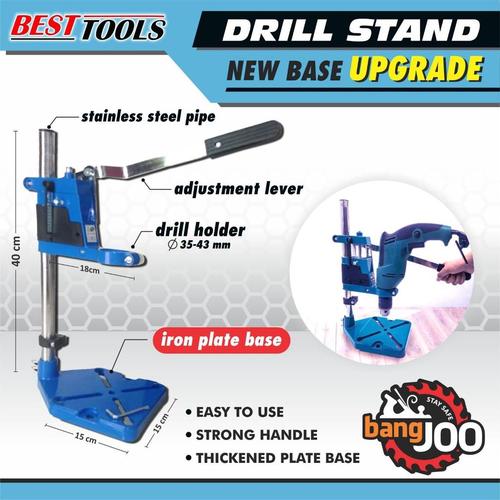 Jual stand drill - stand bor duduk - dudukan bor - standing mesin bor ...