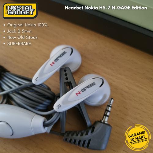Jual Headset Nokia NGage Classic N-Gage QD HS-7 Original 2.5mm Jack ...