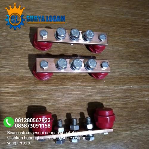 Jual busbar tembaga 5mm x 30mm x 150mm - busbar grounding - Jakarta ...