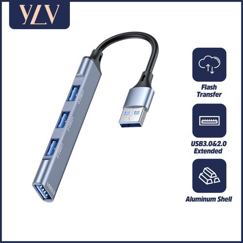 Promo 4 in 1 portable HUB Docking Station USB USB3.0*1+USB2.0*3 - Biru ...