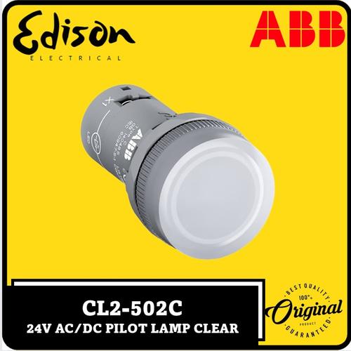 Jual ABB 22mm Lampu Pilot Lamp Clear 24V AC/DC CL2-502C 1SFA619403R5028 ...