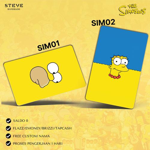 Promo Flazz Gen 2 Emoney Brizzi Tapcash Simpsons Custom Nama UV Print ...