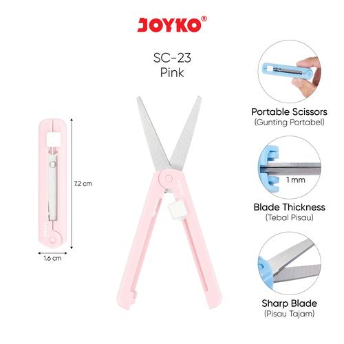Jual Gunting Mini Portable Scissors Joyko SC-23 - Pink - Jakarta Utara ...