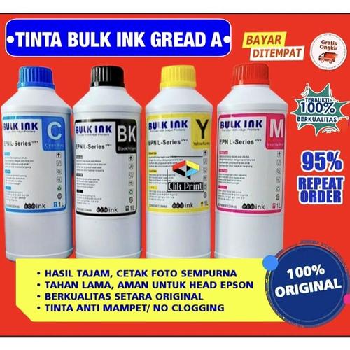 Jual Tinta Bulk Ink 1 Liter Untuk Printer Epson L Series - Hitam ...