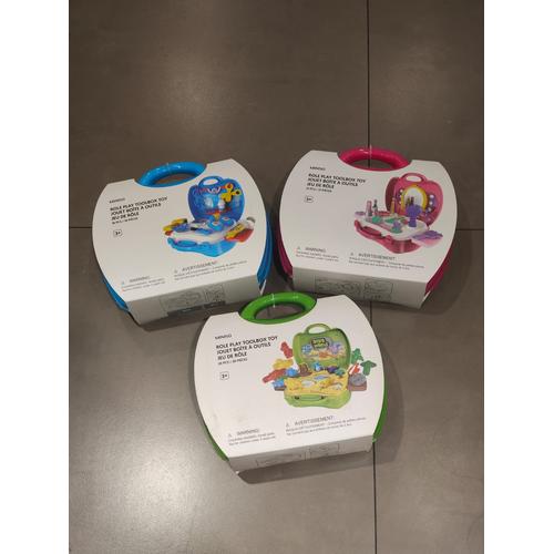 Jual MINISO 🆕 Role Play Tool Box Dinosaur / Clinic Set / Beauty Set ...