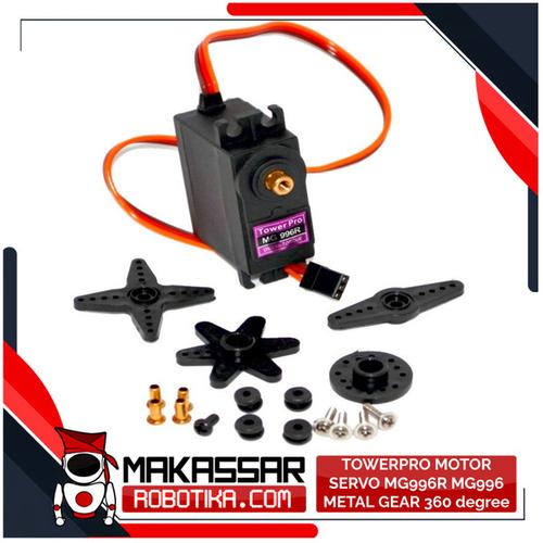 Jual Motor Servo MG996R MG996 Metal Gear Tower Pro Hi Torque 360 Degree ...