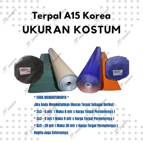 Jual Terpal Tebal A15 Korea Ukuran Bebas - Biru oren - Kab. Bandung ...