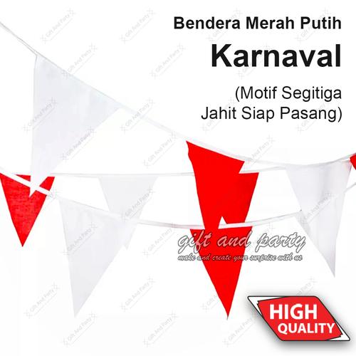 Promo Bendera Segitiga Kain Merah Putih / Bendera Kain Merah Putih / Bendera - WARNA WARNI ...