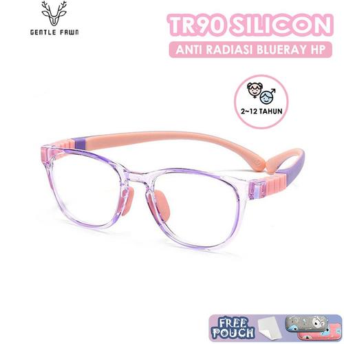 Promo Kacamata Anak/Remaja Antiradiasi Blueray Tr90 Style Kotak Keren 8812 - GREY YELLOW ...