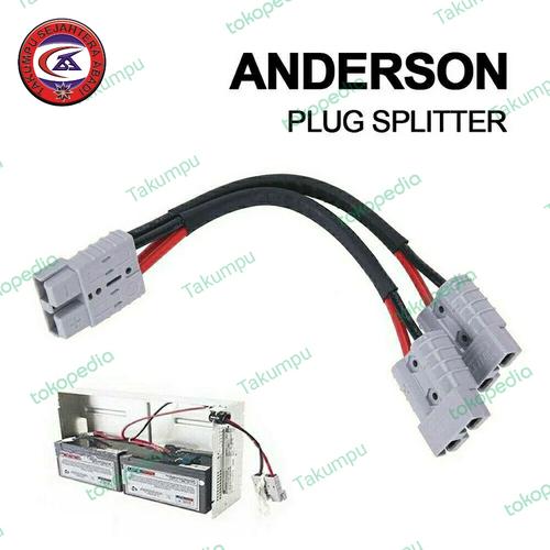 Jual Adapter splitter socket Anderson 50A cabang 1 to 2 kabel battery ...