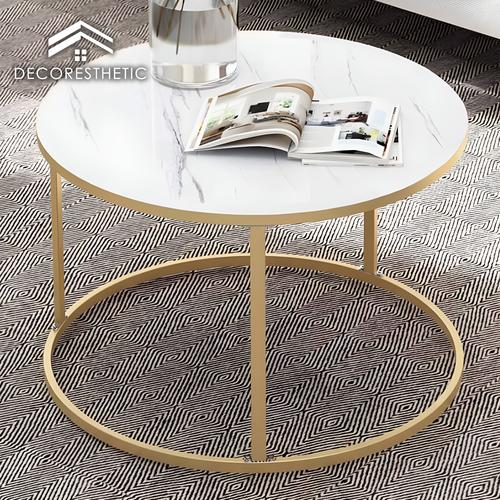 Jual Meja Bulat Ruang Tamu European Style Mewah Aesthetic Minimalis ...