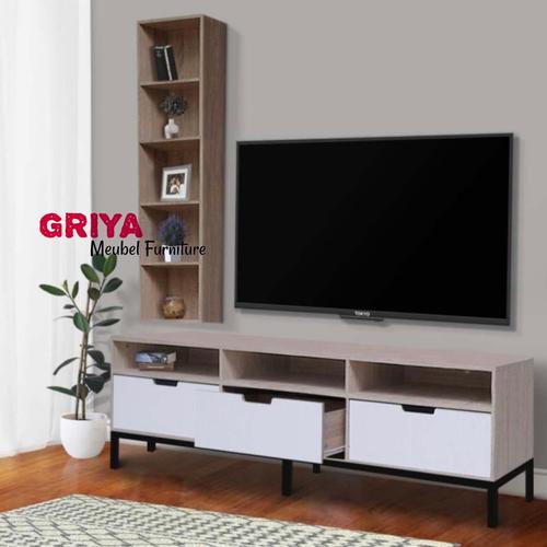 Jual meja tv modern - stand tv - backdrop tv hpl - Kab. Jepara - Griya ...