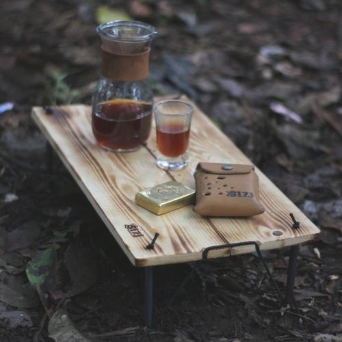 Jual Meja lipat camping kayu outdoor folding bushcraft - Motif Bakar ...