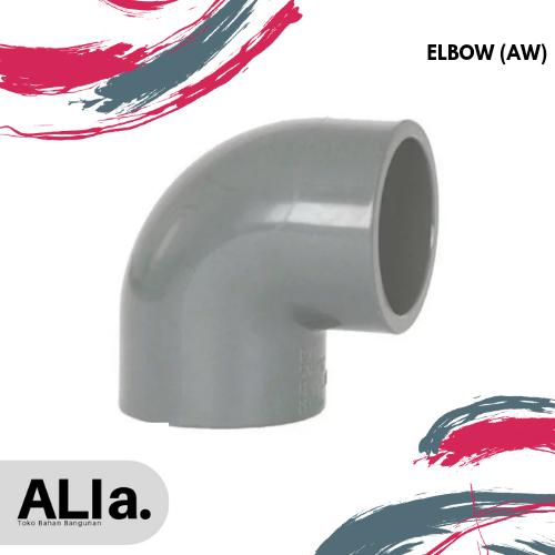 Jual Elbow PVC | Sambungan Pipa PVC | Fitting Pipa PVC - 1/2 inch ...