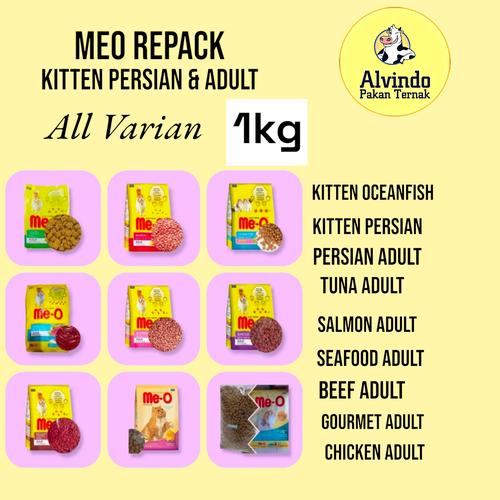 Jual MEO ALL VARIAN REPACK KITTEN, PERSIAN, ADULT 1 KG Makanan Kucing 1 ...