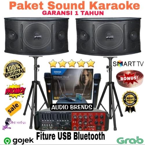 Jual PAKET SOUND SYSTEM KARAOKE RUMAHAN SPEAKER TARGA 10 INCH SIAP ...