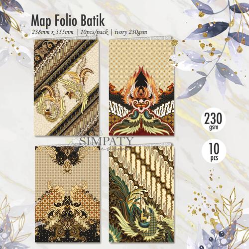 Jual map kertas / stopmap / Stop Map folio motif batik Indonesia - Batik 2 - Jakarta Utara ...
