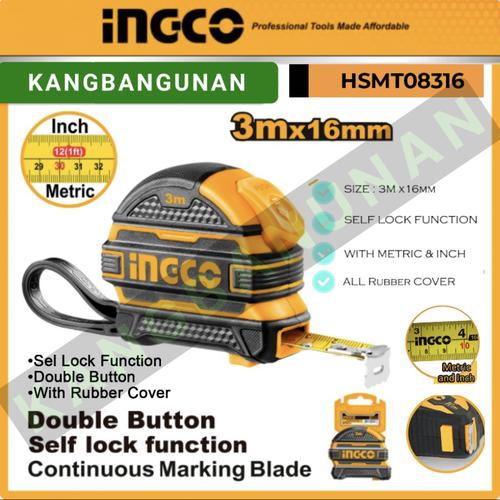 Promo Steel Measuring Tape (3 m) INGCO HSMT08316 Meteran Besi 3m Meter - Jakarta Pusat ...