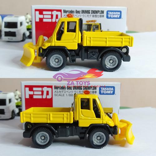 Jual Diecast Mercedes Benz Unimog Snowplow Kuning Takara Tomy Tomica ...