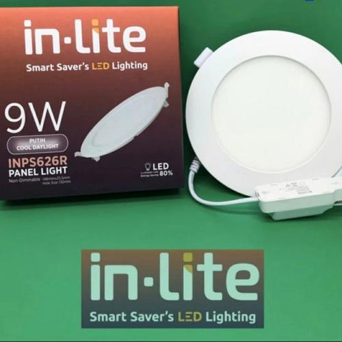 Jual Inlite Downlight Panel Led 9 Watt Bulat Inbow INPS 626R 9Watt In ...