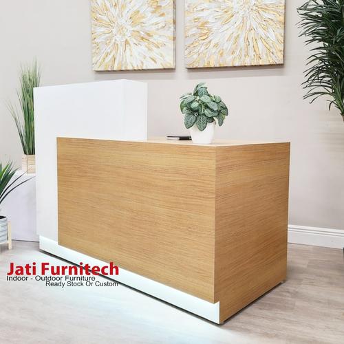 Jual meja counter resepsionis - meja kasir hpl + led lampu - Kab ...