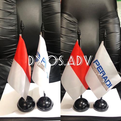 Jual Bendera meja peradi dan tiang kayu meja satu set bendera peradi ...