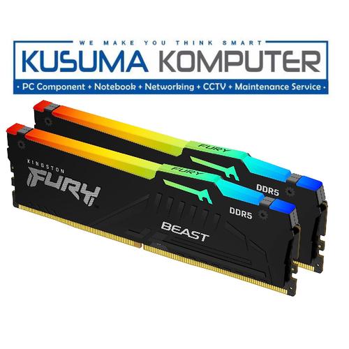 Jual Kingston FURY Beast RGB DDR5 16GB 8GBx2 6000MHz KF560C40BBAK2-16 ...