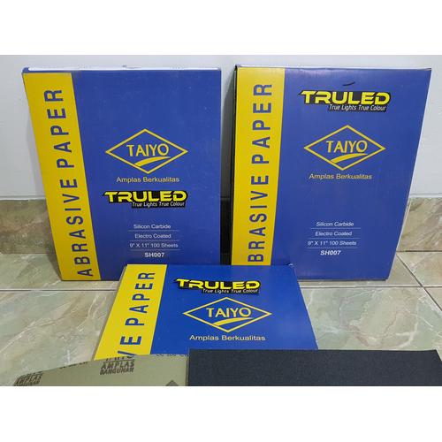 Jual AMPLAS AMPELAS TAIYO ABRASIVE PAPER ASLI SH 007 (KONDISI KERING ...