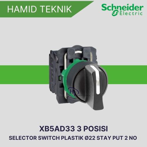 Jual Selector Switch Ø22 XB5-AD33 3 Posisi Schneider - Jakarta Barat ...