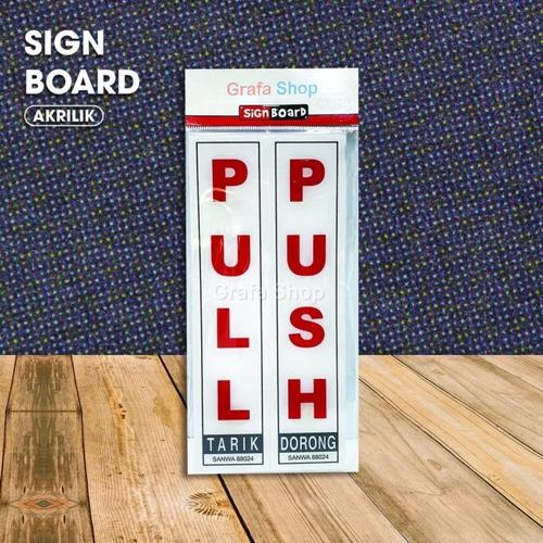 Jual Sign Label Pintu Tarik Dorong Push Pull - Kota Semarang - Grafa ...