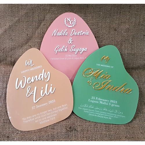 Jual Akrilik tetes air abstrak / template akrilik /papan nama alrilik ...