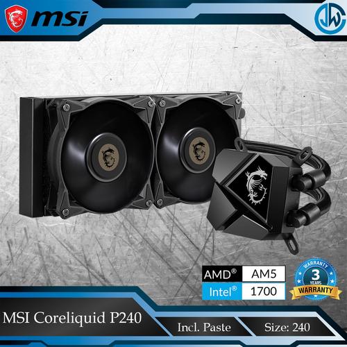 Jual MSI MAG CORELIQUID P240, AIO Liquid CPU Cooler 240MM, LGA 1700|AM5 ...