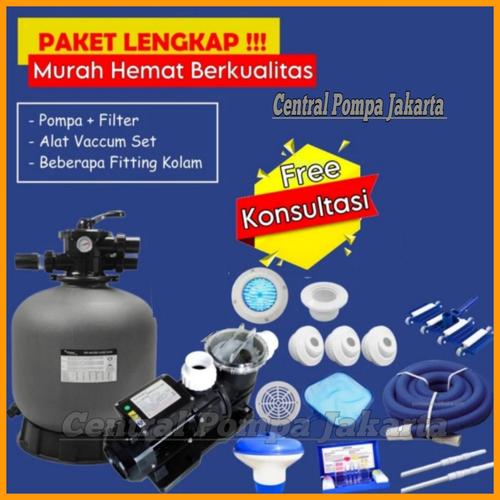 Jual Paket Mesin Pompa Kolam Renang Dan Sand Filter EMAUX komplit set ...