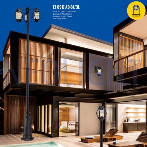 Jual LAMPU TAMAN TIANG MINIMALIS OUTDOOR CABANG 3 (LARGE) LT 0917 AD-B1 ...