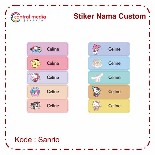 Jual Cetak Sticker Label Nama Anak Waterproof - MINECRAFT - Jakarta ...
