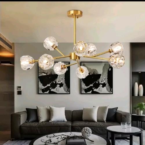 Jual Lampu gantung kristal minimalis Chandelier mewah Led g9 - 6 HEAD ...