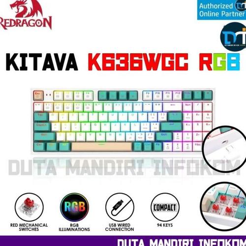 Jual Redragon Kitava K636Wgc-Rgb - Wired Mechanical Gaming Keyboard ...