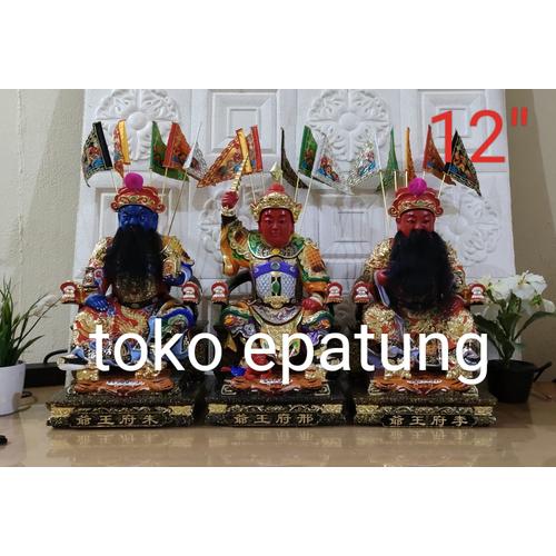 Jual patung Dewa sam ong hu / 三王府 - Kayu -12 inch - mt - s - Jakarta ...