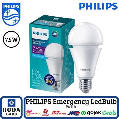 Promo PHILIPS Rechargeable EMERGENCY LedBulb 7W 6500K Putih - Jakarta ...