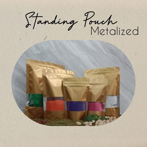 Jual Standing Pouch Window Aluminium Foil dengan Ziplock - Hitam, 12x20 ...