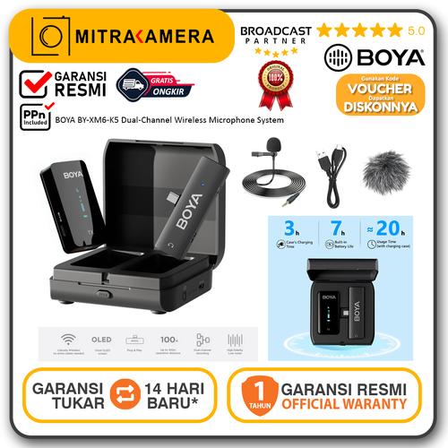 Jual BOYA BY-XM6-K5 Dual-Channel Wireless Microphone System Resmi - Kota Bandung - MitraKamera ...