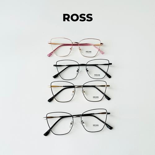Jual ROSS - FRAME KACAMATA CATEYE SQUARE - FULL HITAM, STANDAR NORMAL ...
