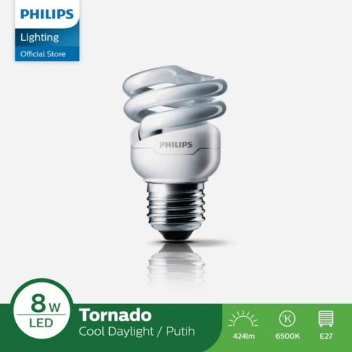 Promo Lampu Spiral 8 Watt Cahaya Putih Philips Tornado - Kota ...