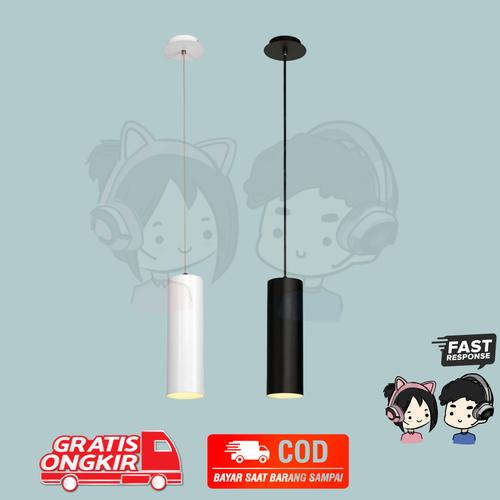 Jual Lampu gantung LED tabung minimalis - Hitam, 40cm - Jakarta Utara ...