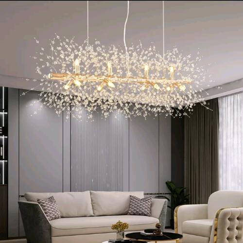 Promo Lampu gantung kristal mewah modern Hias ruang makan - 92×40CM ...
