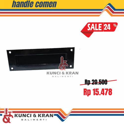 Jual HANDLE TANAM PINTU SLIDING HITAM COMEN KOTAK BLACK HANDLE PINTU ...