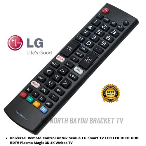 Jual REMOTE REMOT SMART TV LG LCD/LED NETFLIX AMAZON AKB75375608 ...