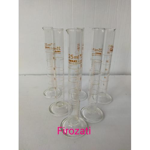 Jual Silinder Gelas Ukur Kaca IWAKI Pyrex Class A 10 25 50 100 250 500 ...