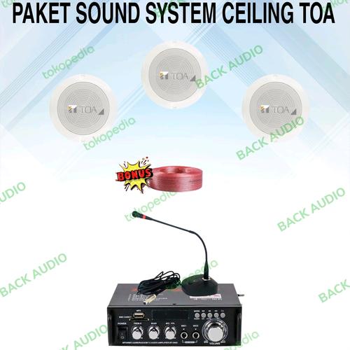 Jual PAKET SPEAKER CEILING TOA 658R CEILING PLAFON KLINIK KANTOR CAFE ...