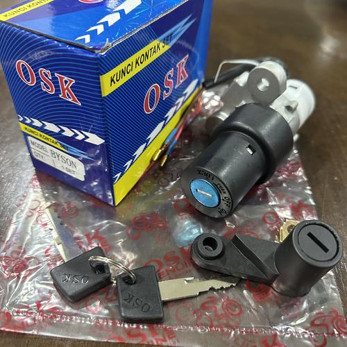 Jual ASSY OSK BYSON KUNCI KONTAK KEY SET MOTOR OLD DEPAN BELAKANG BISON ...